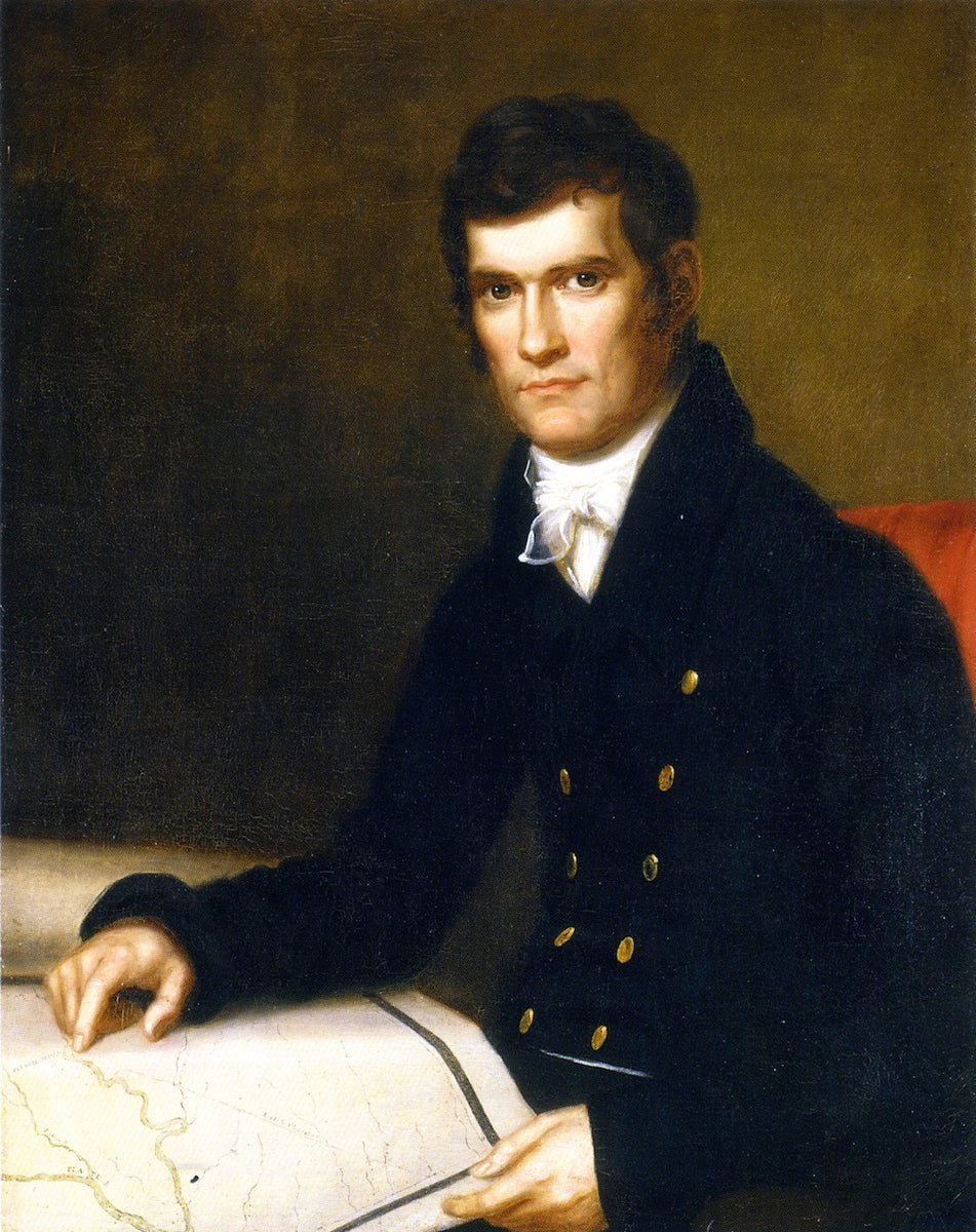 John C. Calhoun, Secretary of War, vintage artwork by Charles Bird Kin – Period Prints