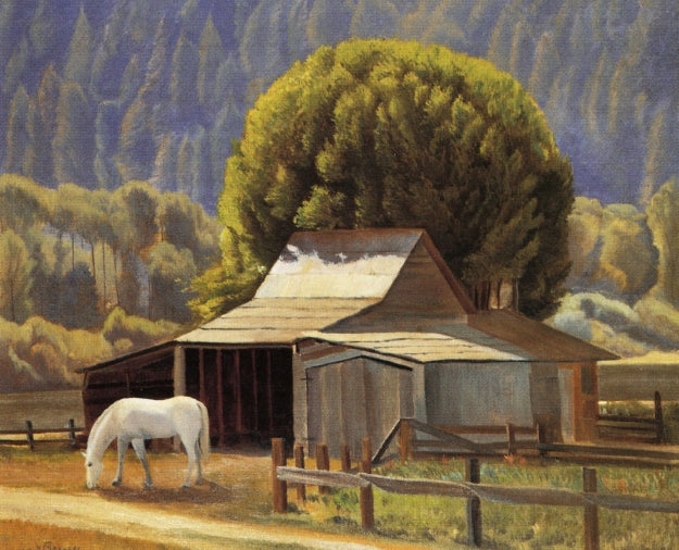 California Ranch Scene by Edward Bruce, Poster Print – Period Prints