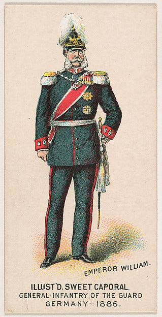 :General Infantry of the Guard Germany 1886 from the Militar-16x12"(A3 ...