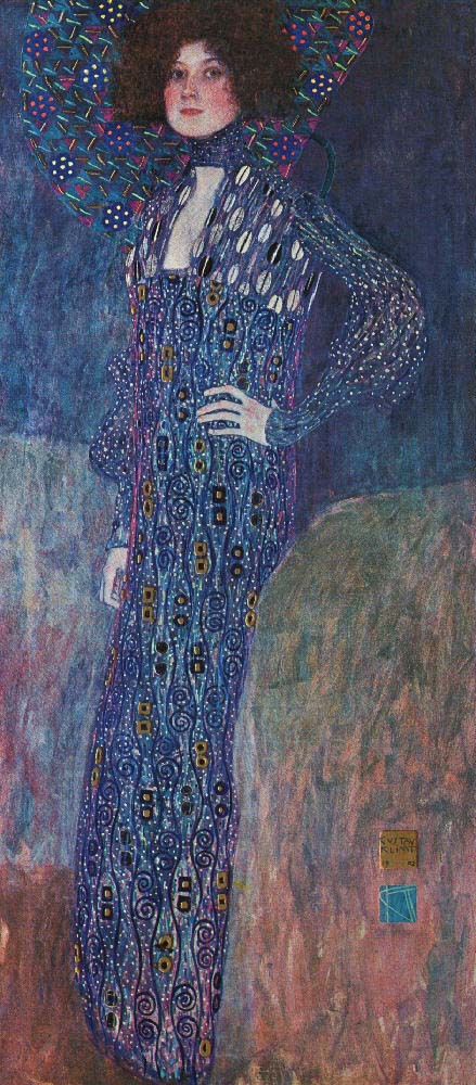Portrait of Emilie Floge - Gustav Klimt - 1902, A3 (16x12") Reproducti ...