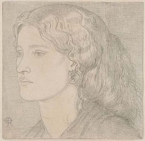 Fanny Cornforth, n.d-1 by Dante Gabriel Rossetti, English Pre-Raphaeli