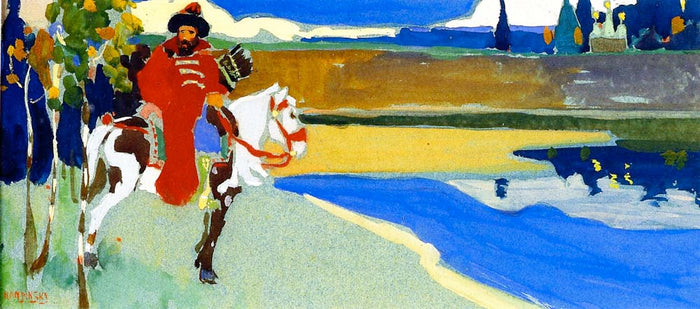 Russian Knight - Wassily Kandinsky -1901-1902 by Wassily Kandinsky, 16 ...