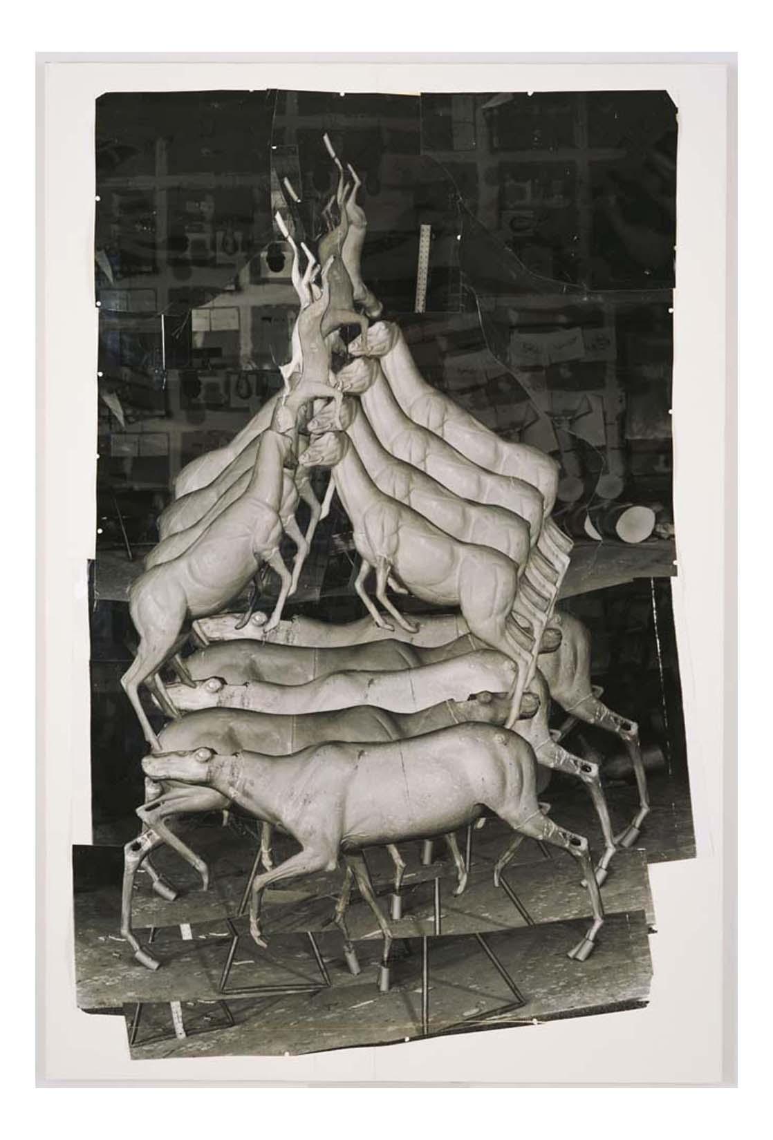 Bruce Nauman - Model for Animal Pyramid II, 16x12" (A3) Poster Print ...