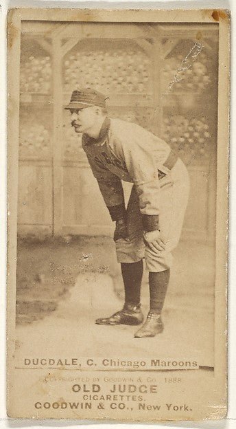 :Dan Dugdale Catcher Chicago from the Old Judge series for O-Poster Pr ...