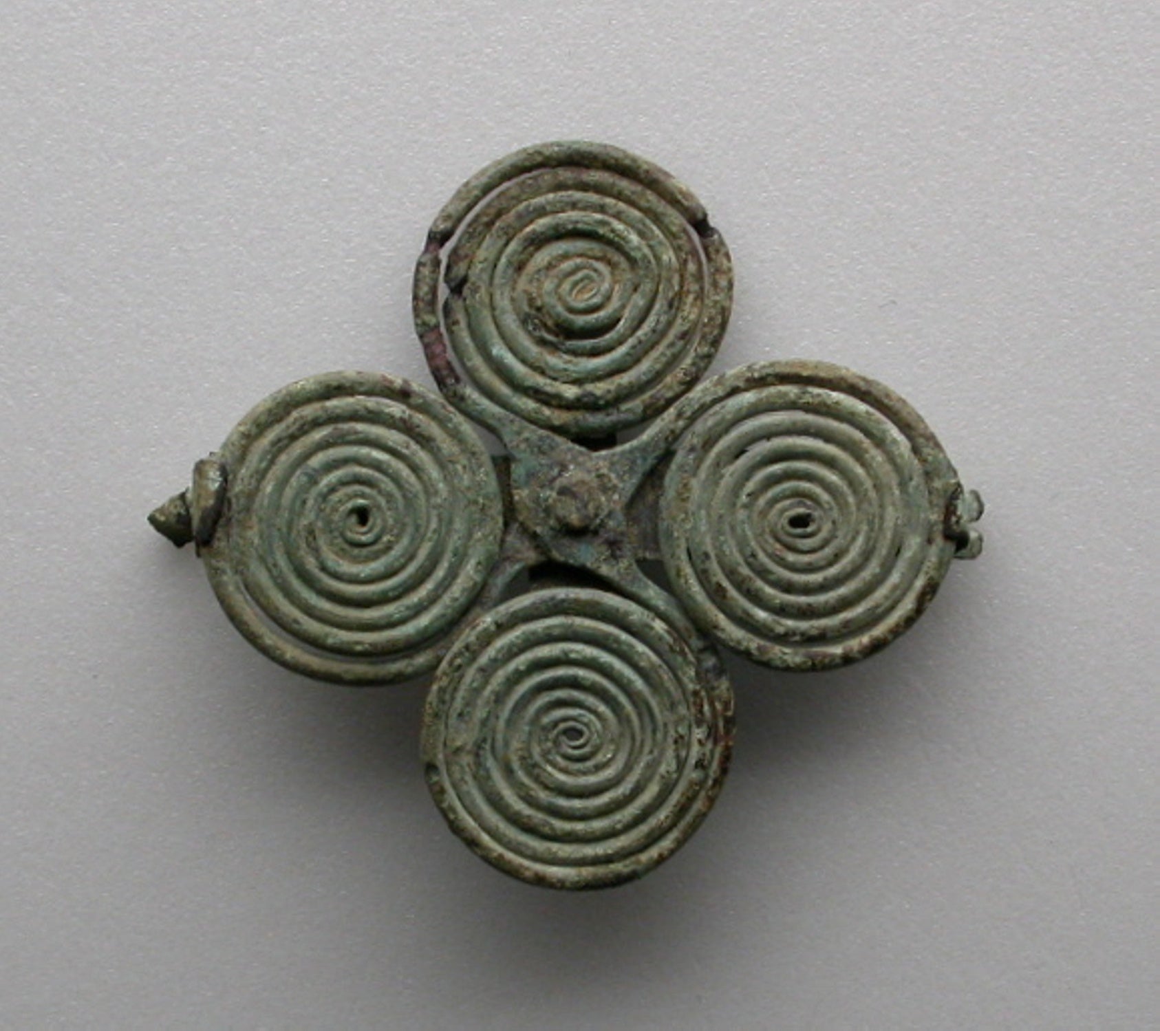 Quatrefoil spiral fibula (garment pin): Etruscan,16x12"(A3) Poster ...