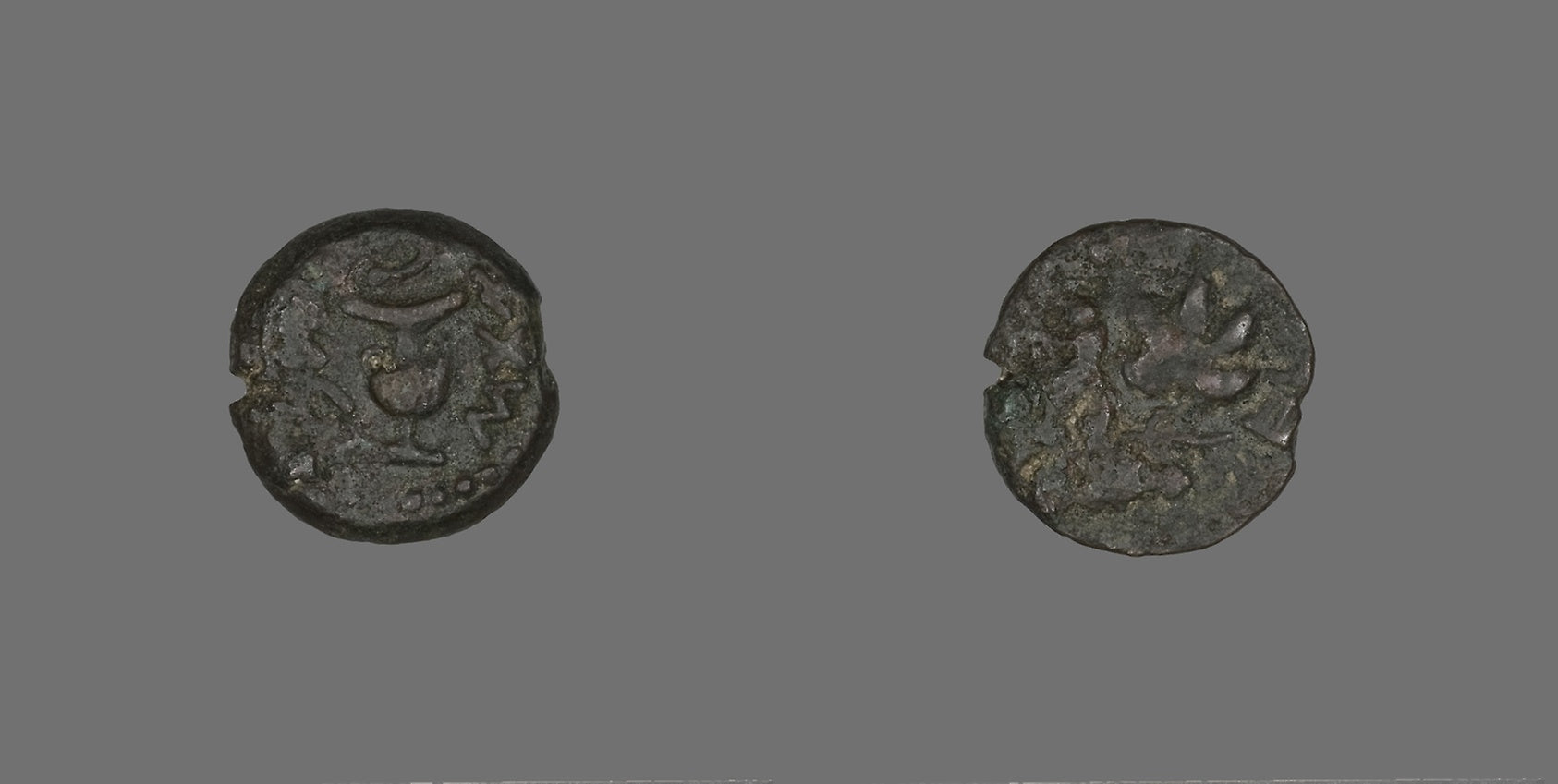 Coin Depicting a Vase - Roman; Palestine, Poster Print Wall Art ...
