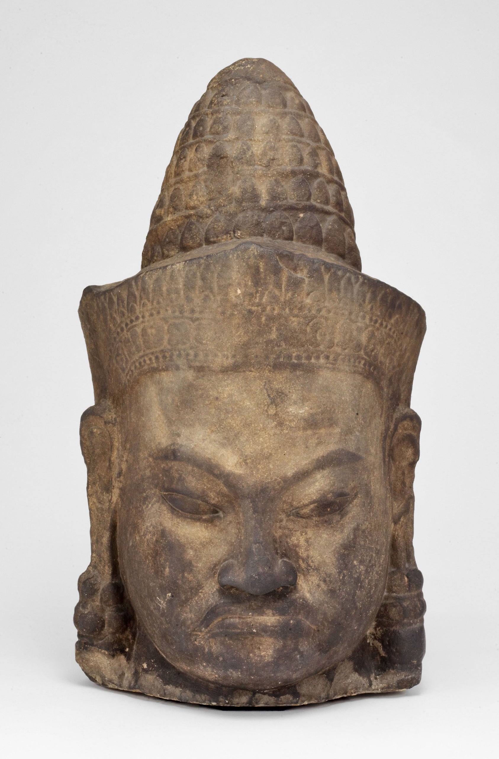 Head of a Male Deity (Deva): Cambodia,16x12"(A3) Poster – Period Prints