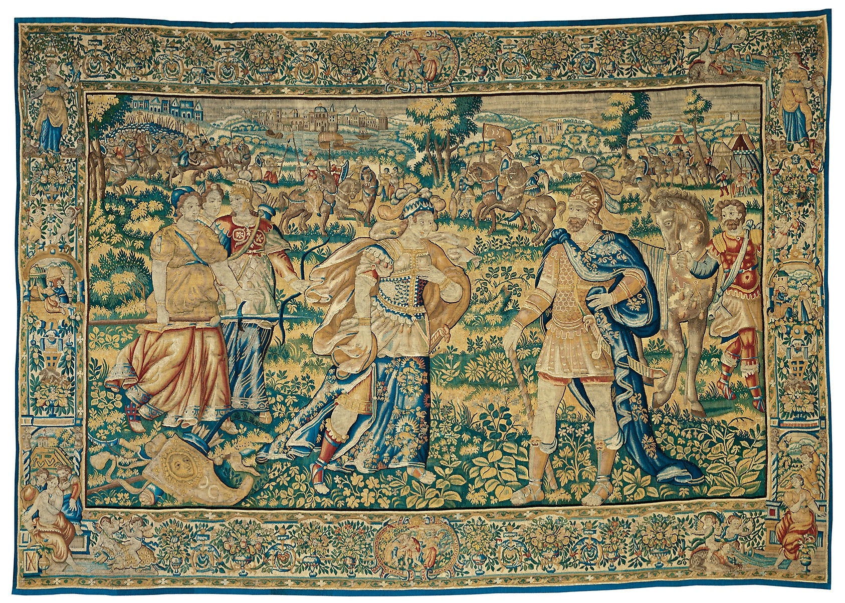 Alexander Encounters Thalestris, Queen of the Amazons, from The Story ...