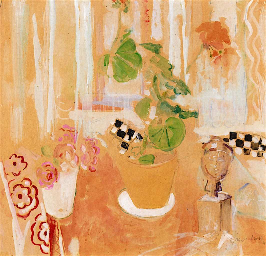 Still Life with Bronze Head by Oskar Moll,16x12(A3) Poster – Period Prints