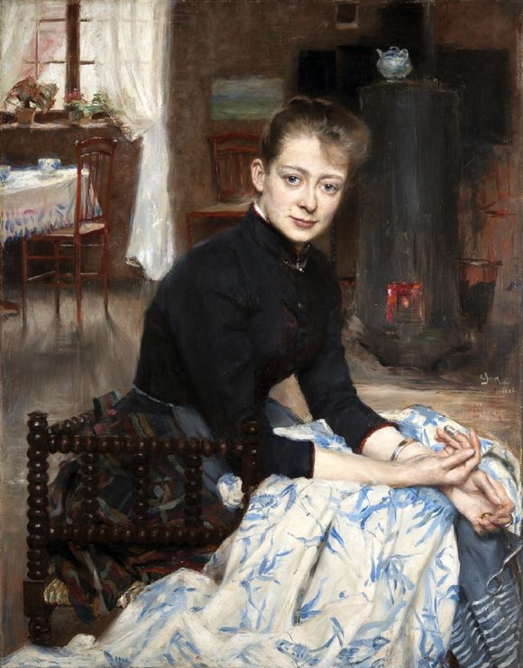 The Artist´s Wife, vintage artwork by Richard Bergh, A3 (16x12") Repro ...