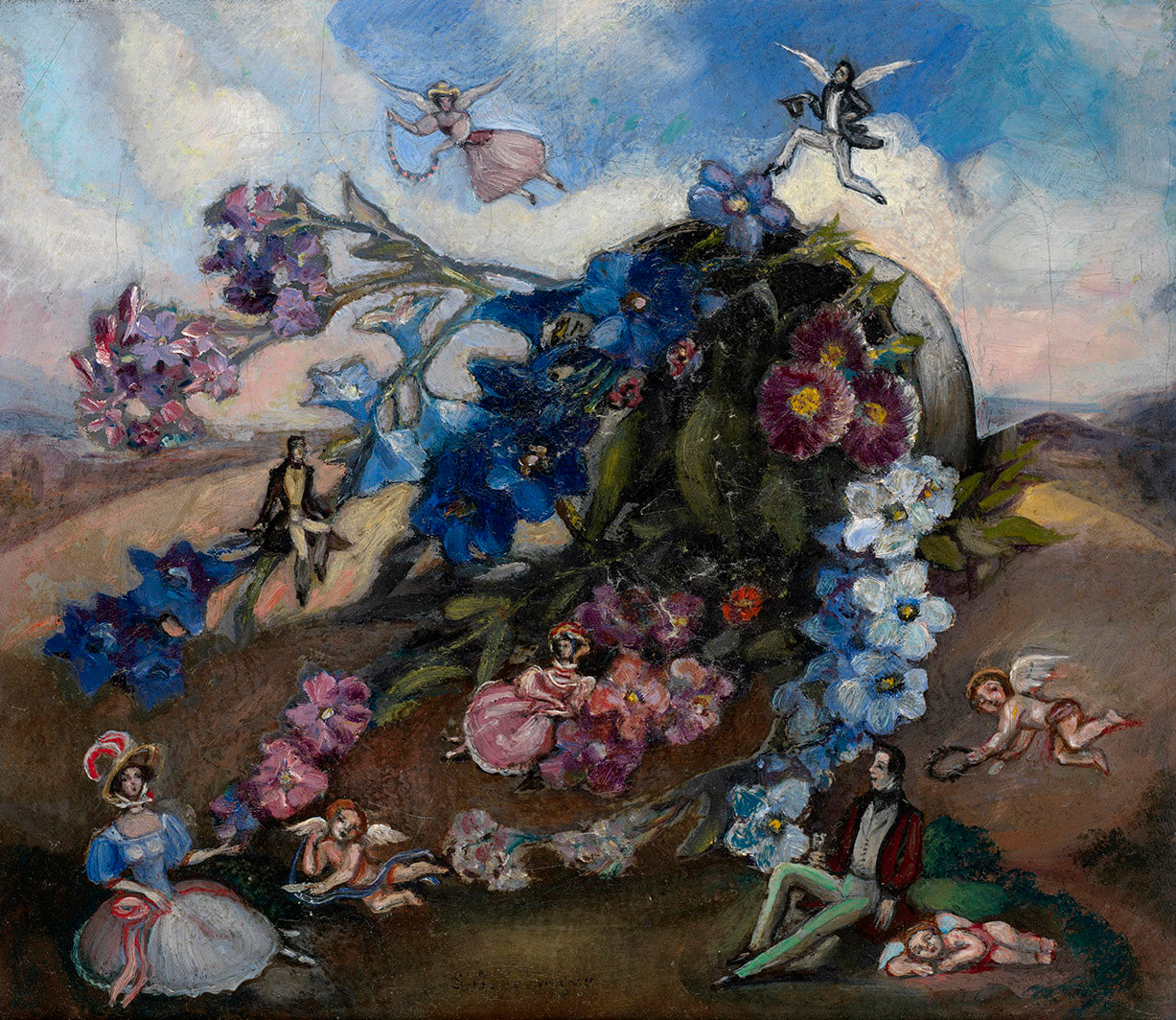 Upturned Flowers, vintage artwork by Sergei Sudeikin, A3 (16x12") Post ...