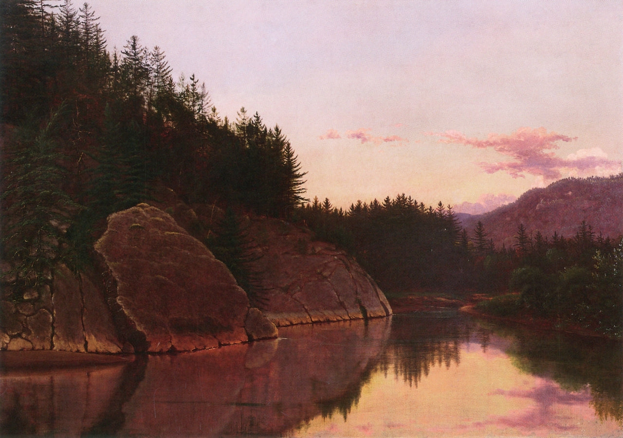 Saxton [sic] River, Vermont, vintage artwork by Charles Louis Heyde, A ...