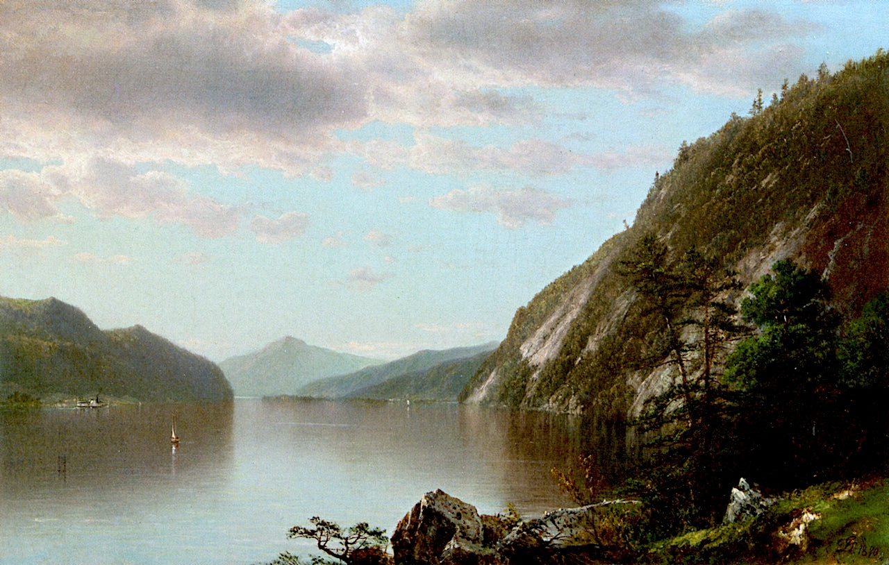 Robert Slide, Lake George, New York, vintage artwork by David Johnson ...