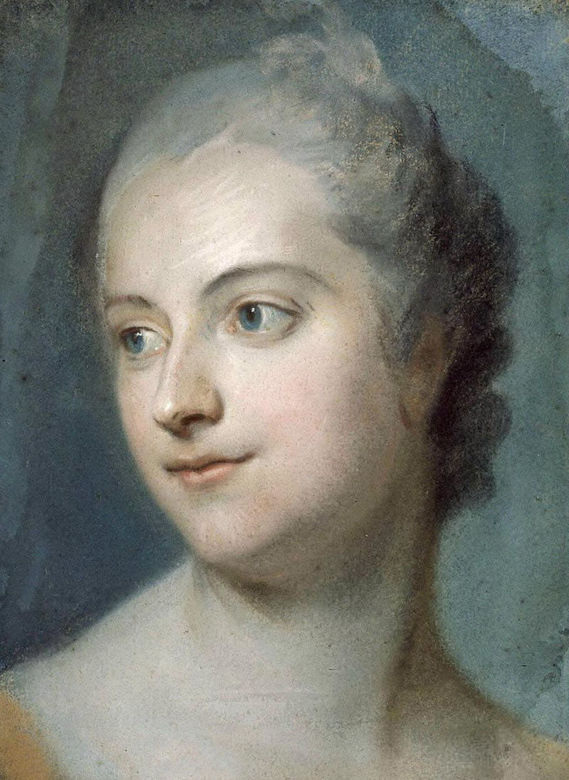 Portrait of Madame de Pompadour, vintage artwork by Maurice Quentin de ...