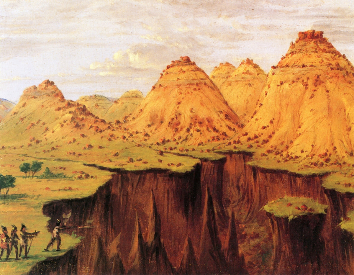 The Brick Kilns, Volcanic Remains on the Upper Missouri, vintage artwo ...