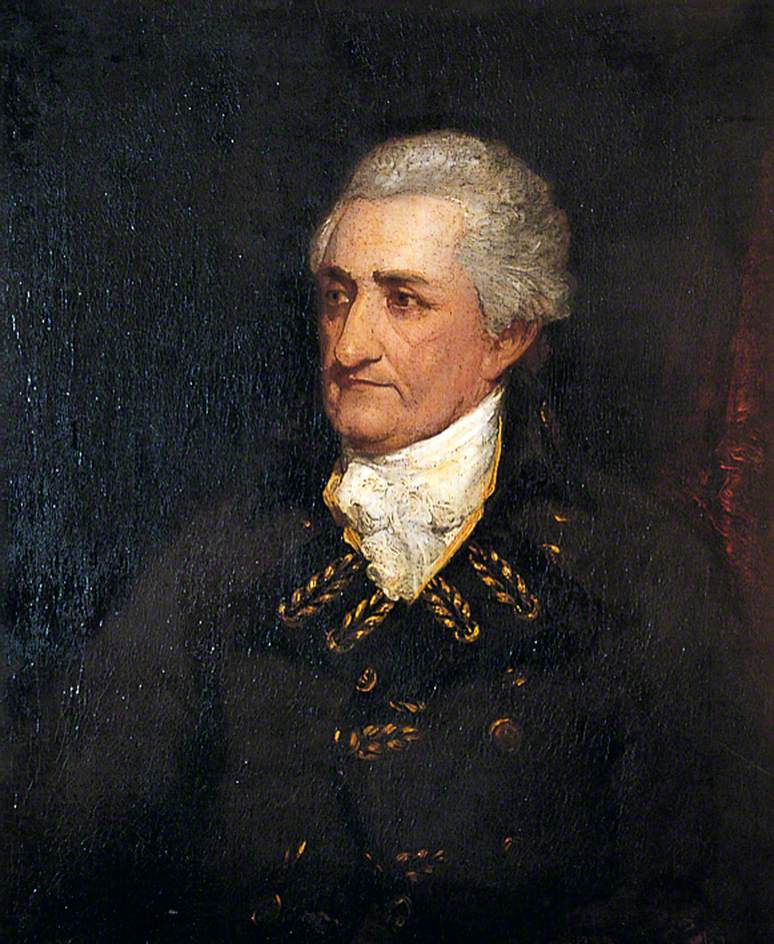Commodore Sir Nathaniel Dance, vintage artwork by James Northcote, vin ...