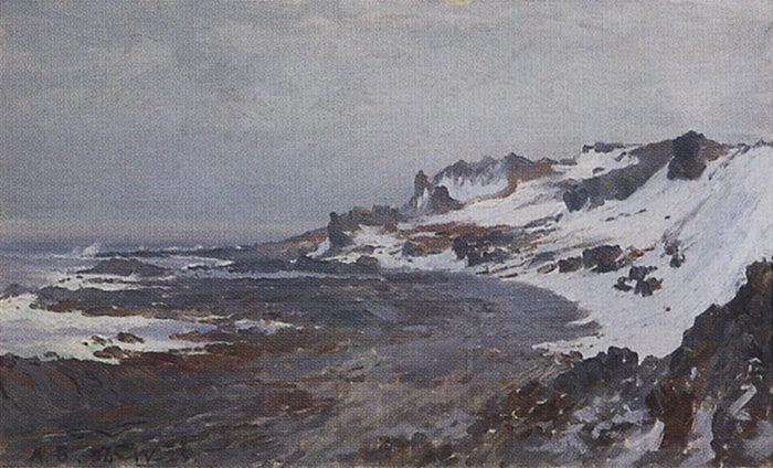 The White Sea, vintage artwork by Alexander Borisov, A3 (16x12") Repro ...