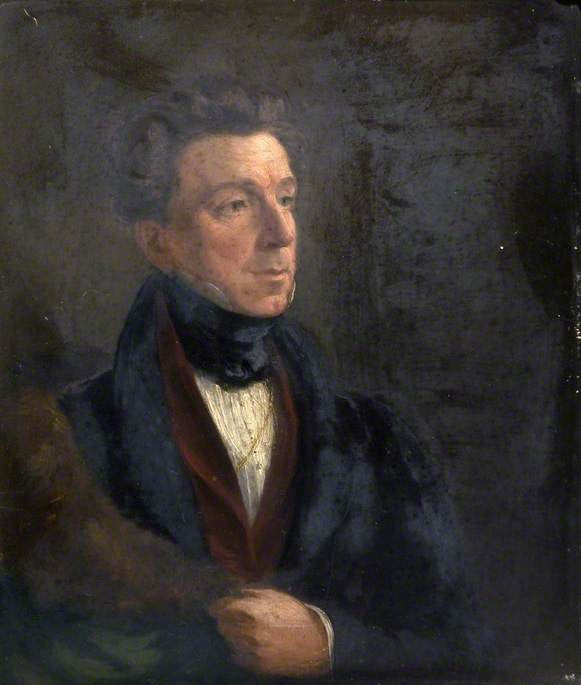 Study of Benjamin Lester Lester, vintage artwork by George Hayter, vin ...