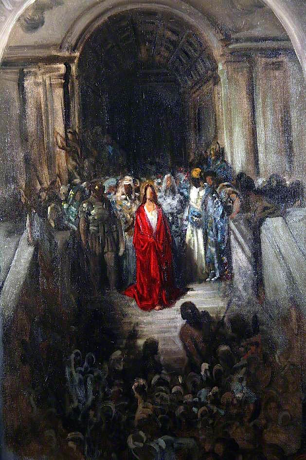Christ Leaving the Praetorium, vintage artwork by Gustave Dore, A3 (16 ...