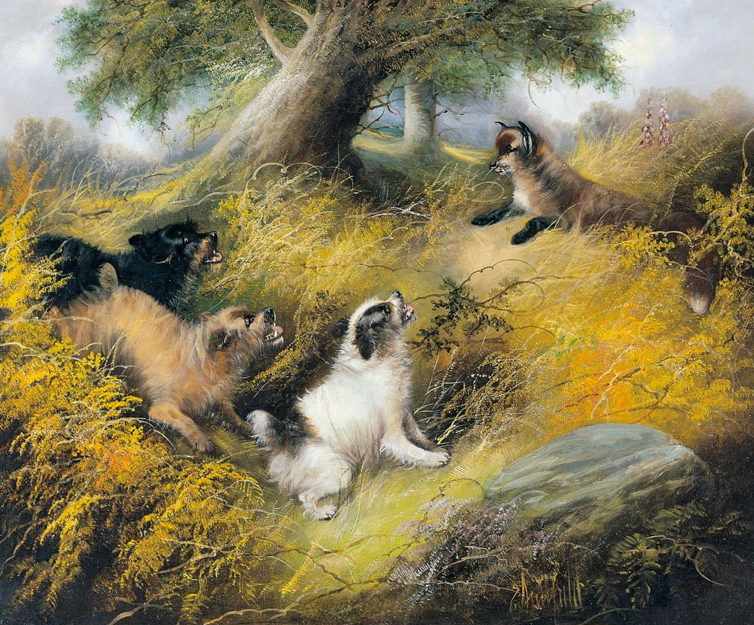 Three to One on the Fox, vintage artwork by Edward Armfield, A3 (16x12 ...