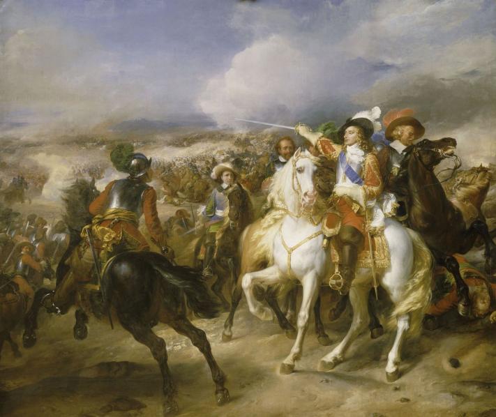 Battle of Lens, vintage artwork by Jean-Pierre Franque, vintage art, A