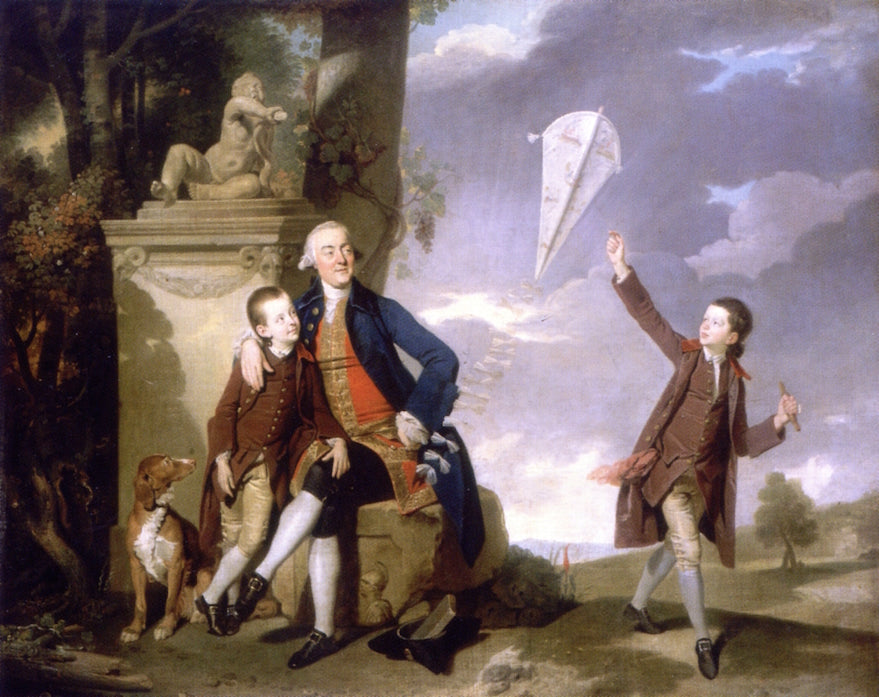 George Fitzgerald with His Sons George and Charles, vintage artwork by
