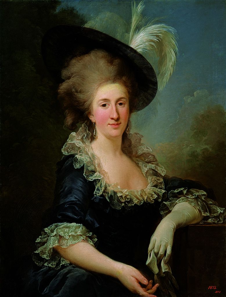 Portrait of Anna Teofila Potocka, vintage artwork by Marcello Bacciare ...