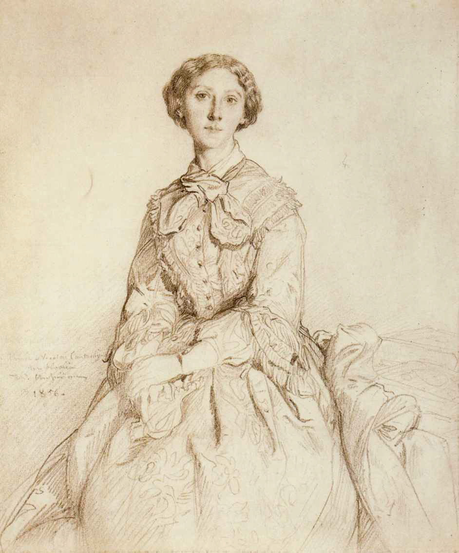 Portrait of Princess Marie Cantacuzene, vintage artwork by Theodore Ch ...