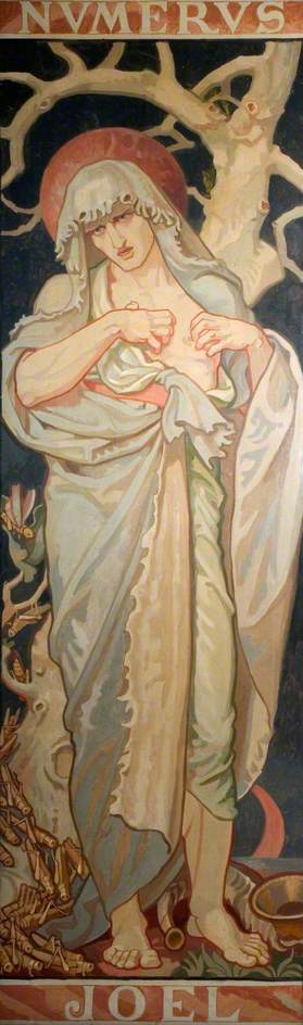 Stained Glass Design, Joel by Frederick James Shields – Period Prints