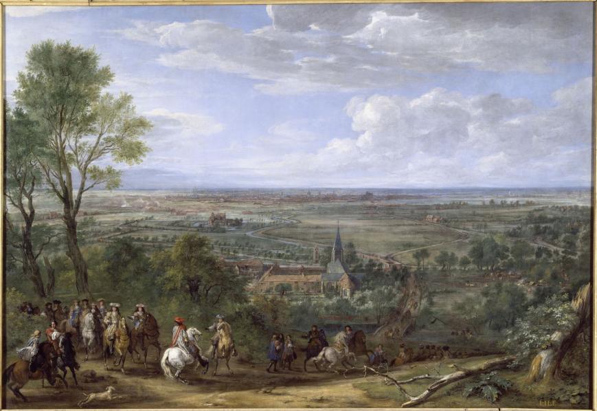 Louis XIV at the Siege of Lille, vintage artwork by Adam Frans van der ...