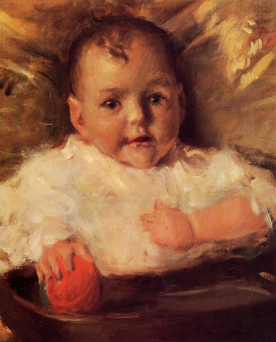 Bobbie: A Portrait Sketch by William Merritt Chase – Period Prints