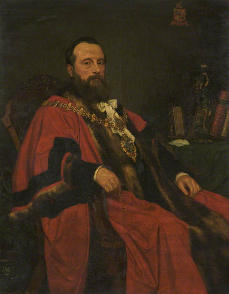 John Heap, Mayor of Bury, vintage artwork by Charles Haigh Wood, A3 (1 ...