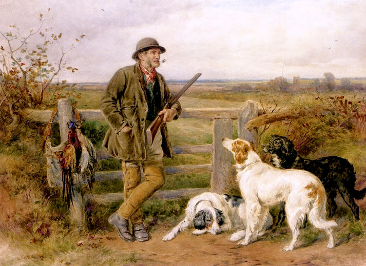 The Gamekeeper's Rest, vintage artwork by James Hardy, Jr., A3 (16x12 ...