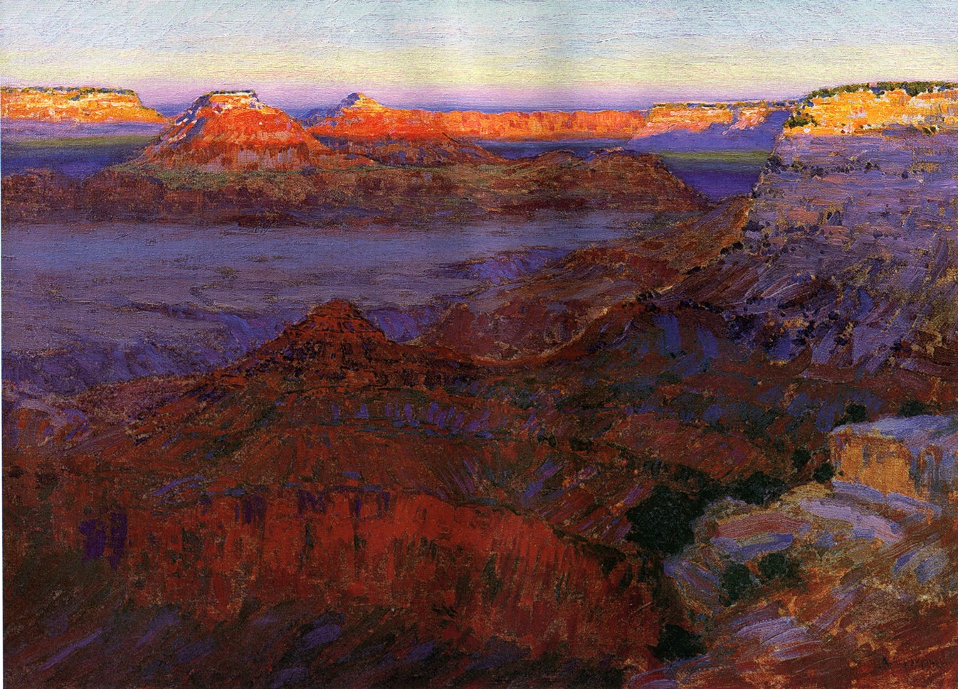 The Grand Canyon, vintage artwork by Arthur Wesley Dow, Poster Print ...
