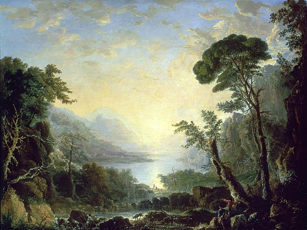 Composition, Italian Scenery, vintage artwork by George Loring Brown ...