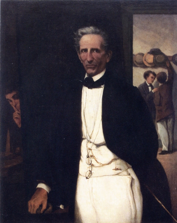 Portrait of Manuel Sicardó y Osuna, vintage artwork by Francisco Oller ...