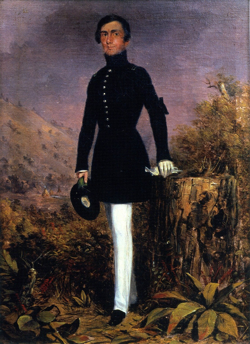 Portrait of Lieutenant Henry Whiting, vintage artwork by Charles Deas ...