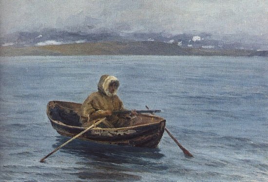 Waiting for a Sea Beast, vintage artwork by Alexander Borisov, A3 (16x ...