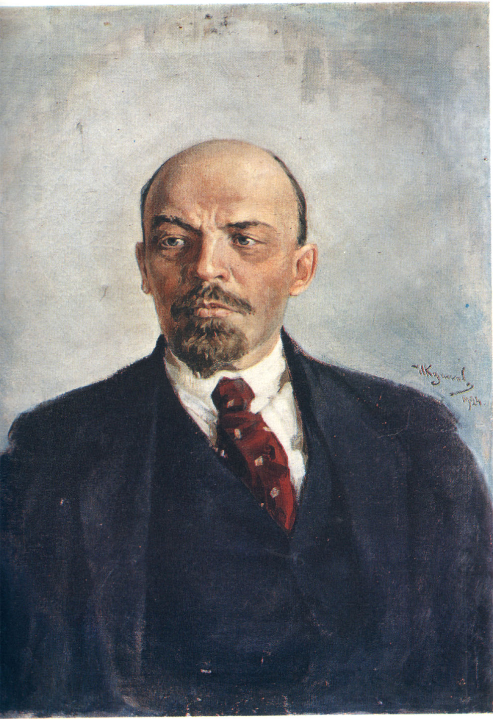 Portrait of Vladimir Lenin, vintage artwork by Ivan Kulikov, A3 (16x12 ...
