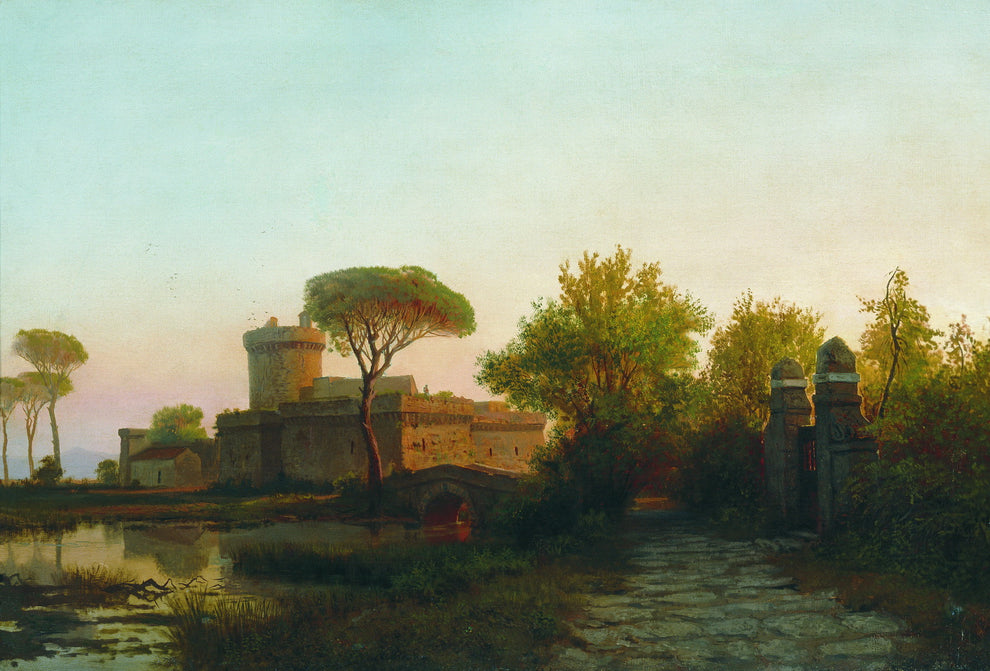Landscape in France, vintage artwork by Lev Lagorio, A3 (16x12") Poste ...