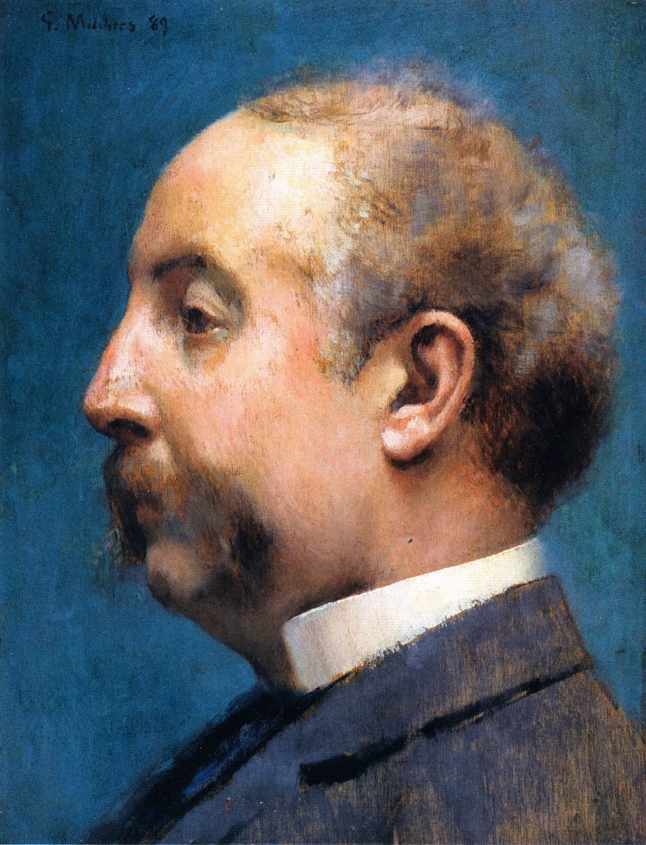 Head of Thomas Pitts, vintage artwork by Gari Melchers, A3 (16x12") Re ...