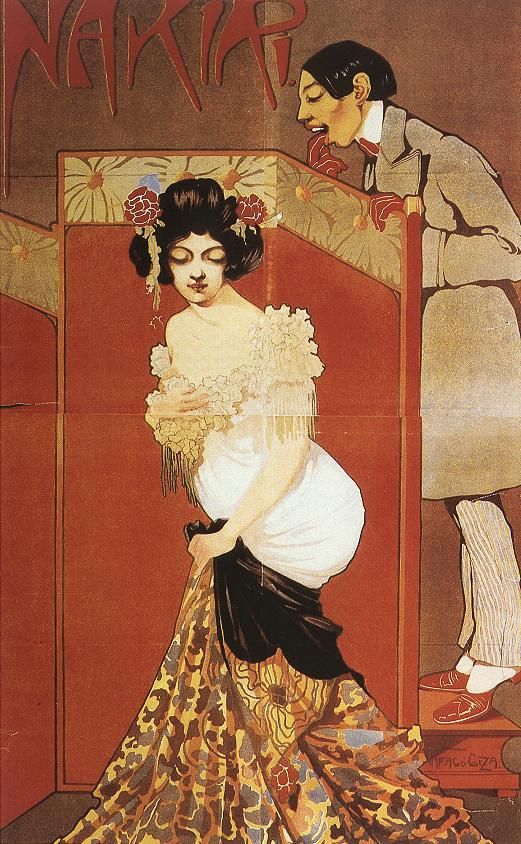 Nakiri, vintage artwork by Geza Farago, A3 (16x12") Reproduction Poste ...