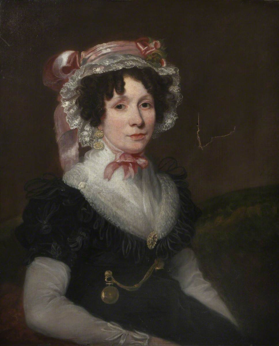 Mrs George Beadnell, vintage artwork by Henry William Pickersgill, vin ...
