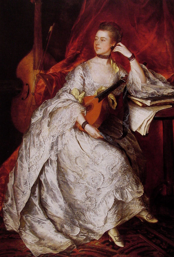 Ann Ford (Mrs Philip Thicknesse), vintage artwork by Thomas Gainsborou ...