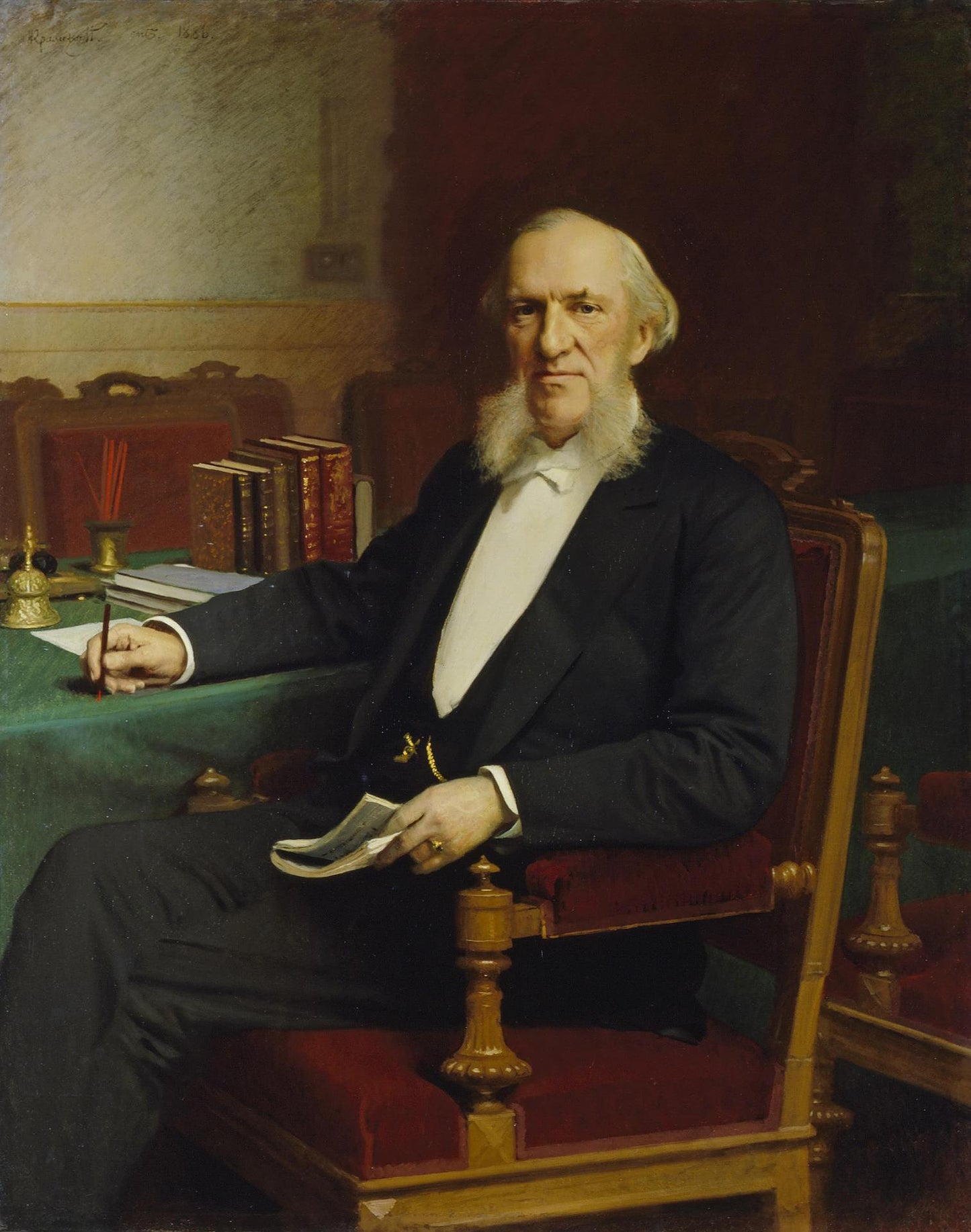 Portrait of the Banker Yevgeny Lamansky by Ivan Kramskoi – Period Prints