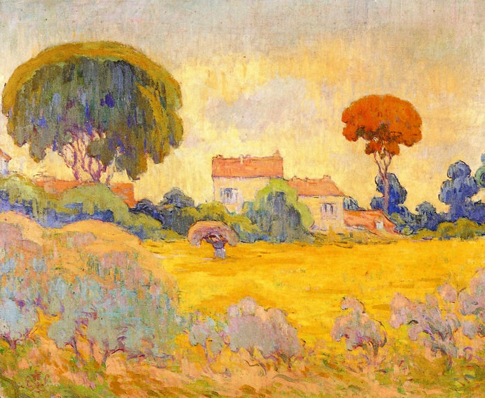 Symbolist Landscape, vintage artwork by Claude-Emil Schuffenecker, A3 ...