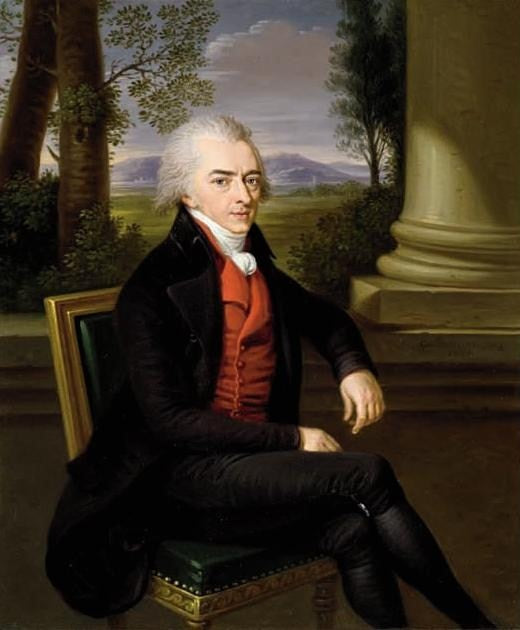 Portrait of A.K. Razumovsky, vintage artwork by Ludwig Guttenbrunn, vi ...