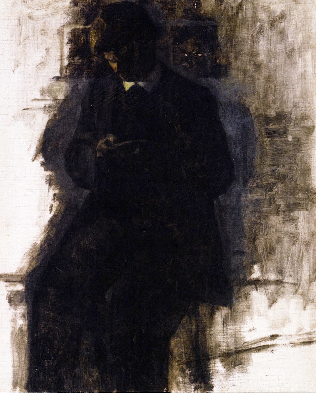 The Coin Collector (study), vintage artwork by Vilhelm Hammershøi, A3 ...