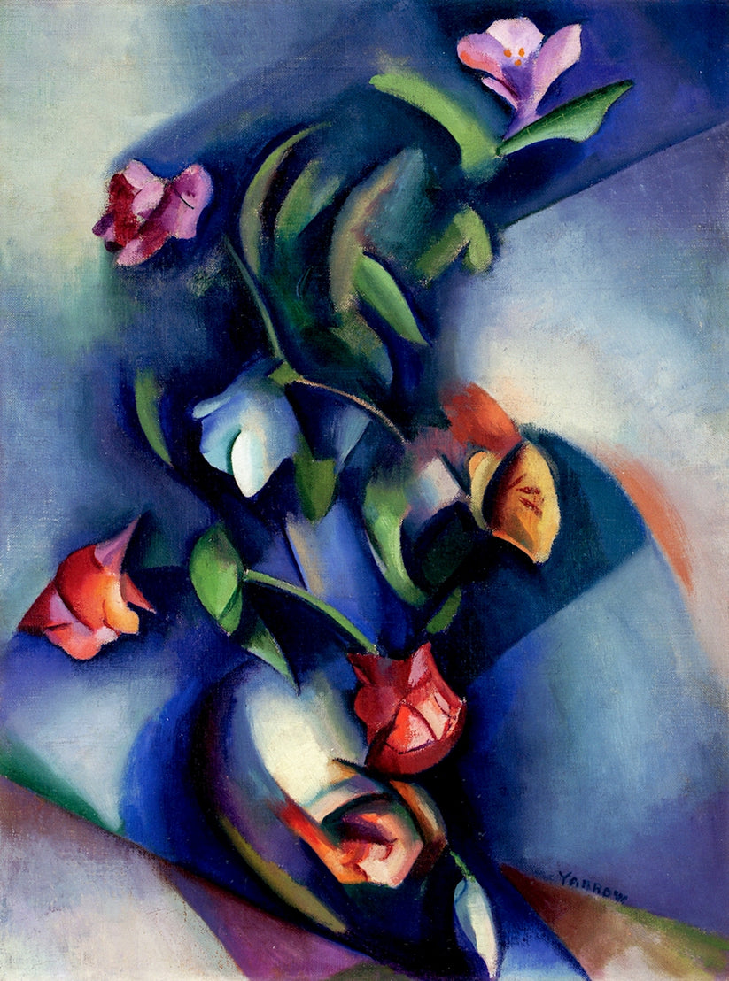Synchromist Flowers, vintage artwork by William Henry Kemble Yarrow, A ...