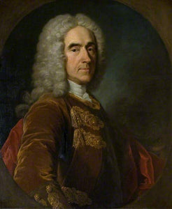 Portrait of Sir Richard Temple, vintage artwork by Jean-Baptiste Van L ...